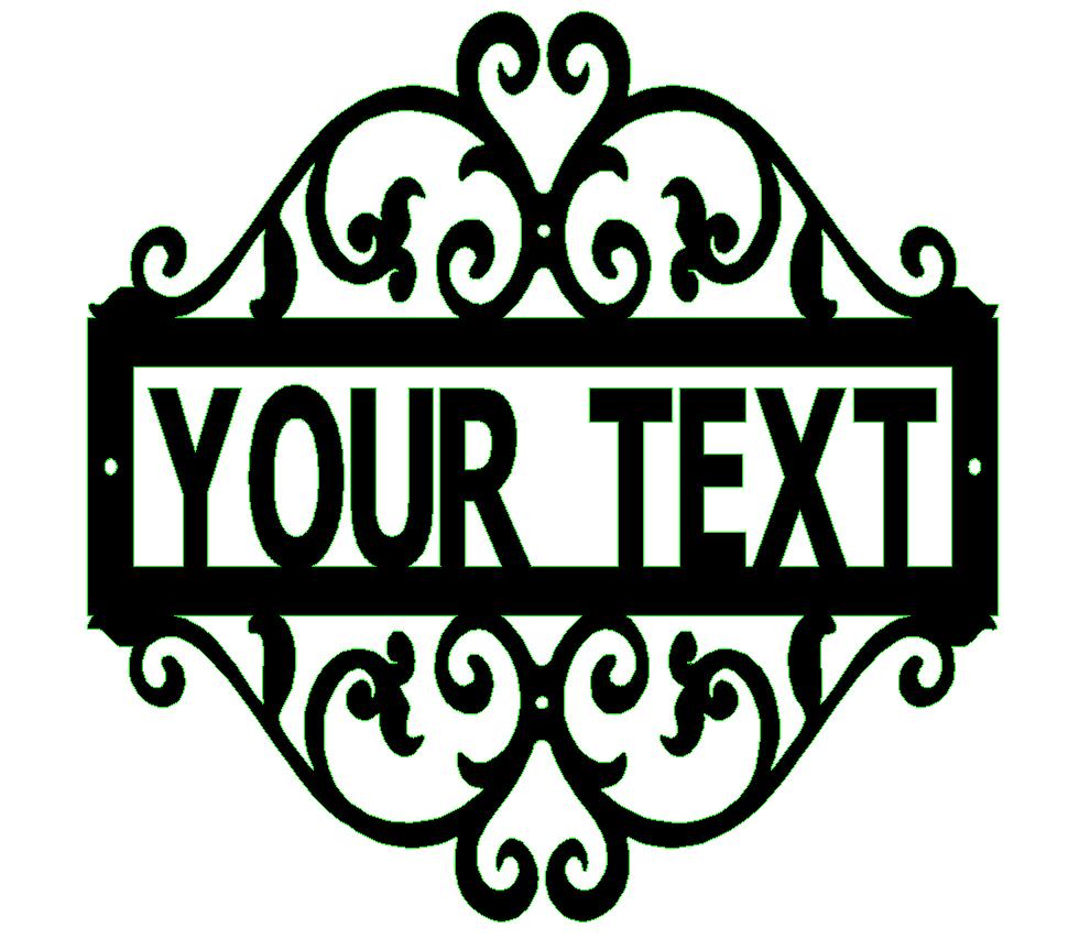 Custom address signs